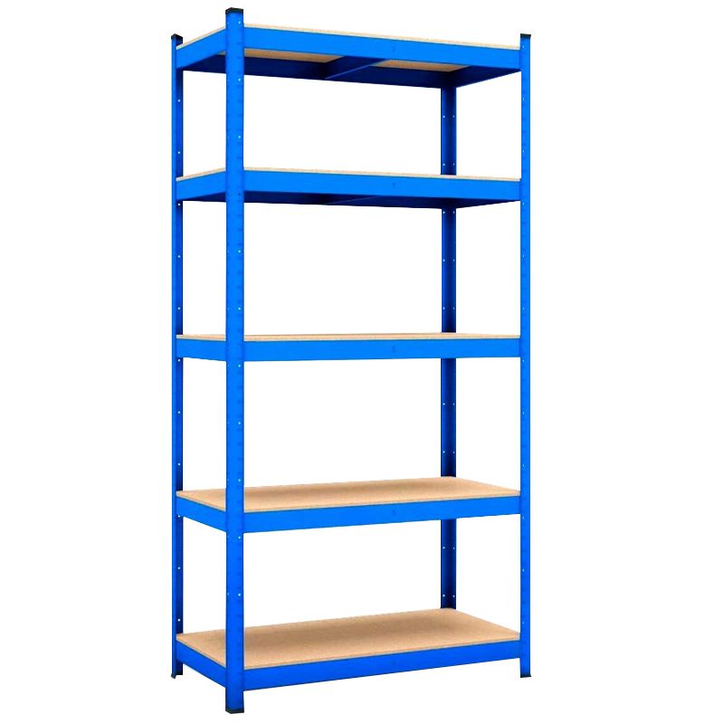 Стелаж металевий Бюджет, 5 полиць ДСП, 2000x1000x450 мм, синій ...