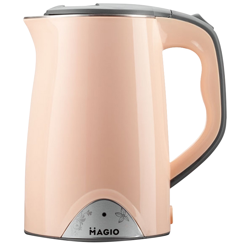 Чайник-термос електричний Magio MG-527, 1800 Вт, 1,7 л, нержавіюча сталь, бежевий, 527MG