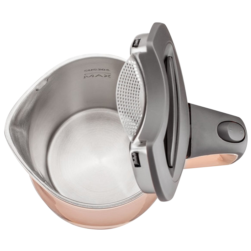 Чайник-термос електричний Magio MG-527, 1800 Вт, 1,7 л, нержавіюча сталь, бежевий, 527MG