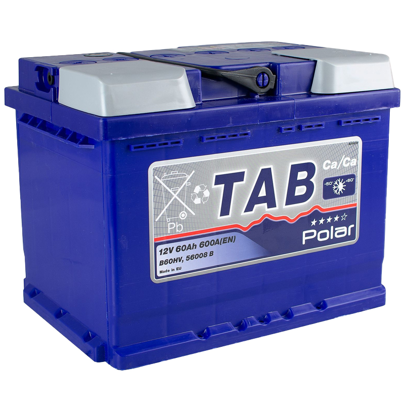 Купить Аккумулятор автомобильный TAB Polar Blue, 60 Ач, 12 В, 121 060 в ...